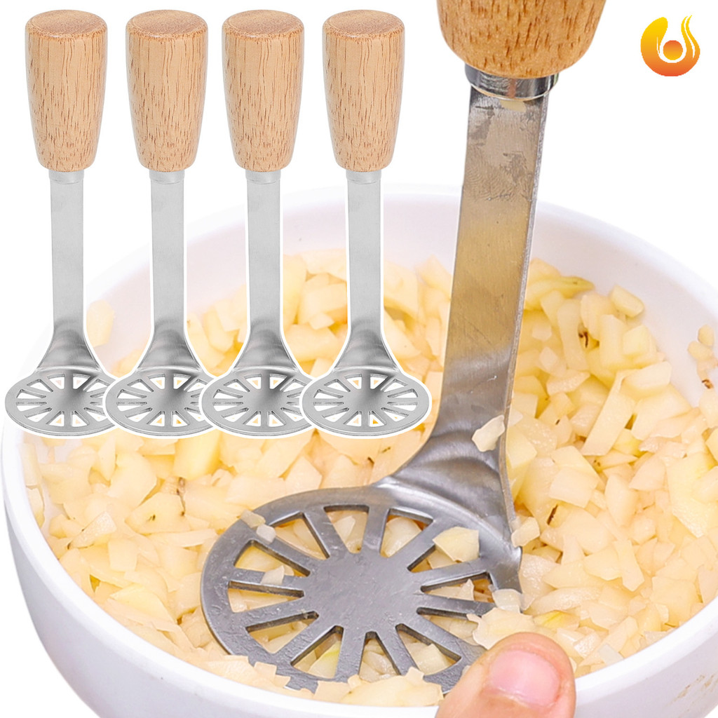 Stainless Steel Potato Pusher Pressed Potato Masher Ricer Puree Fruit ...