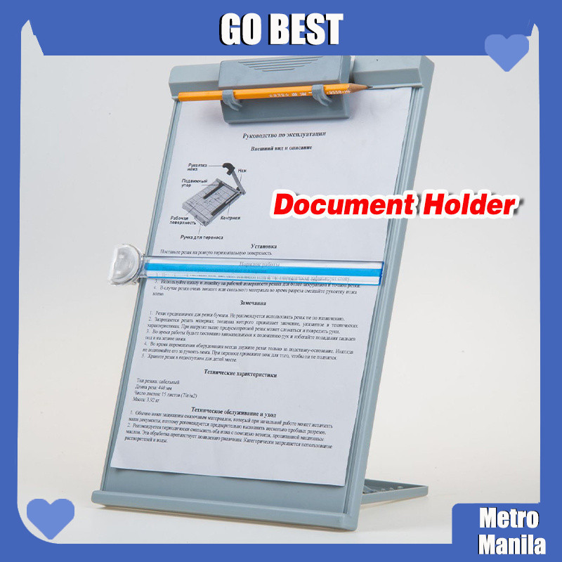 A4 Desktop Copy Holder Desktop Document Holder Reading Stand | Shopee ...