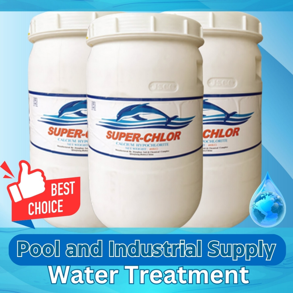 SUPER-CHLOR Pool Chlorine 40KG 100% original | Shopee Philippines