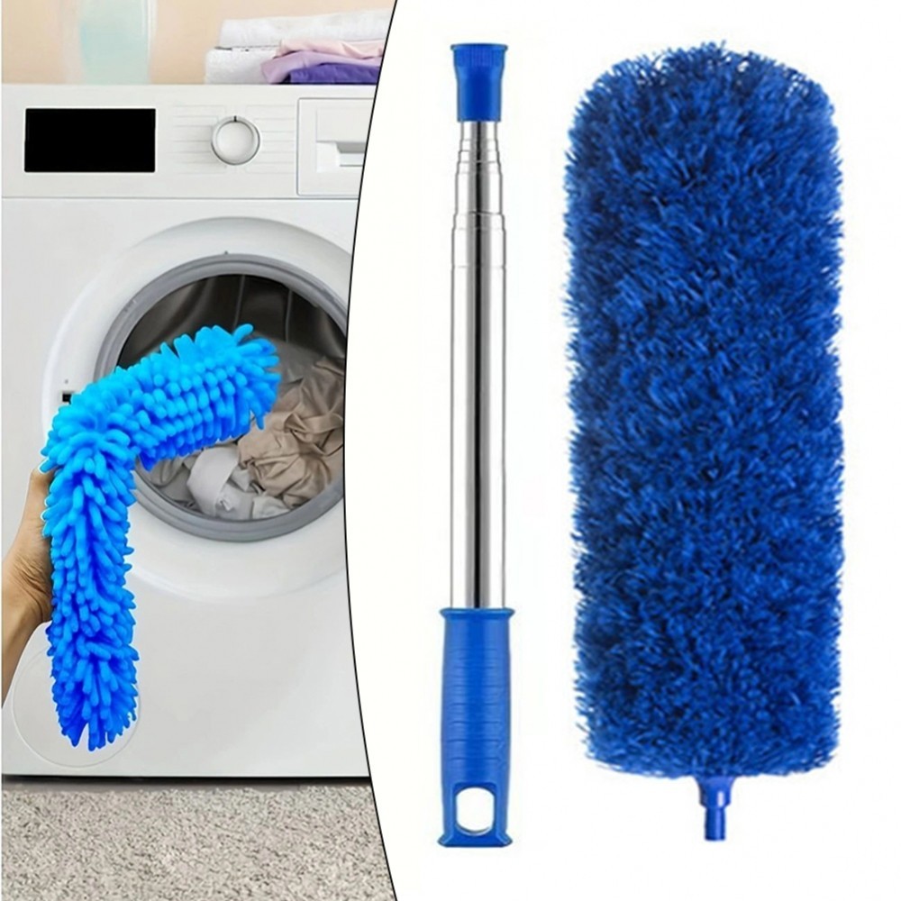 Adjustable Feather Duster with Telescopic Handle for Dusting Hard to ...