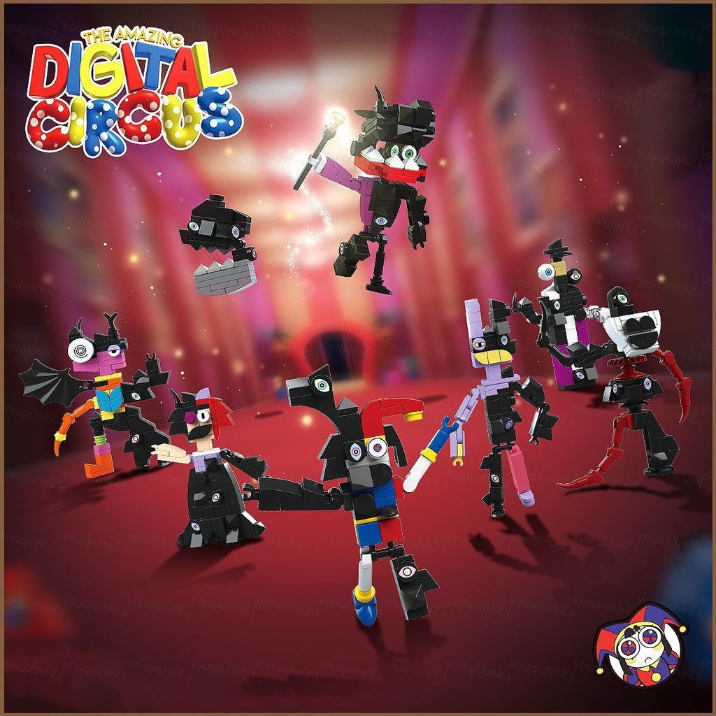 sy THE AMAZING DIGITAL CIRCUS building block Pomni Jax Ragatha Gangle ...