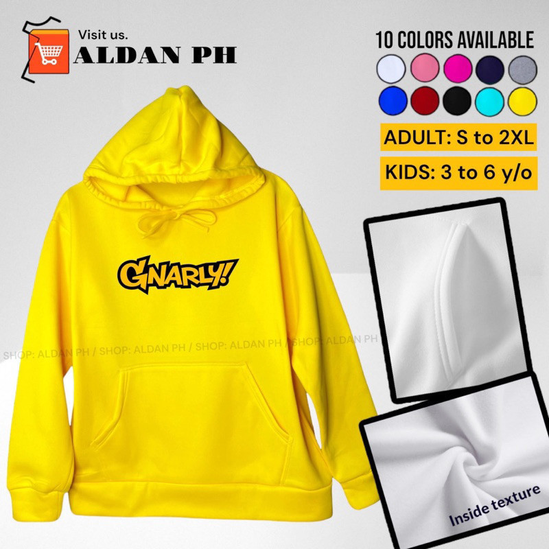 TRENDY PH-GNARLY hoodie jacket loongsleeve kids adult cotton brush men ...