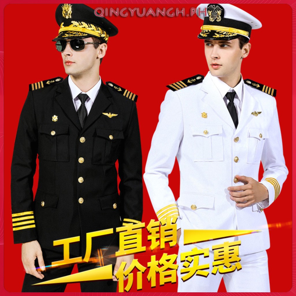 [Shipping Within 24 Hours] Crew Seaman Seaman Uniform Airship Yacht ...