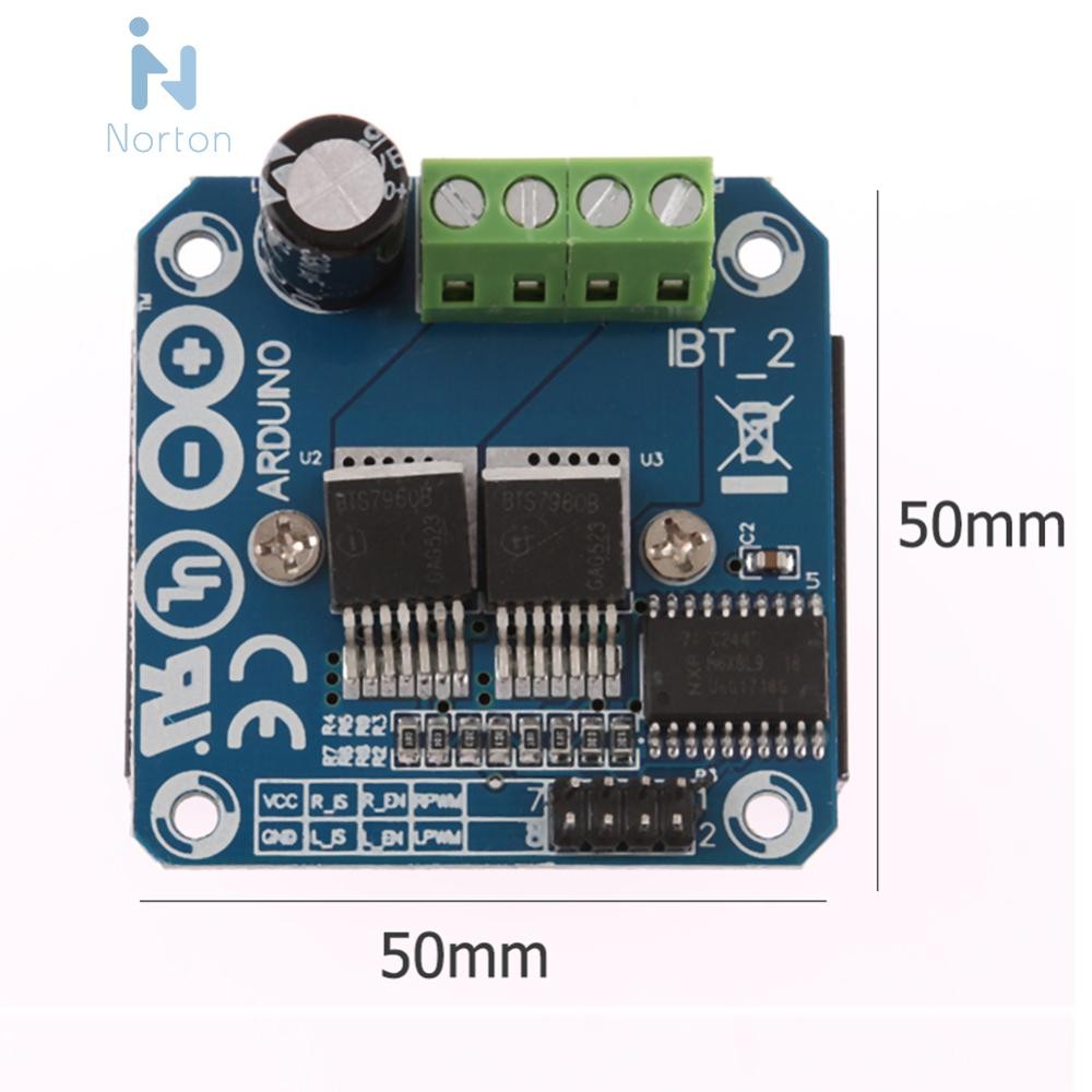 Double BTS7960 High Power Motor Driver Module 43A H-bridge Current ...
