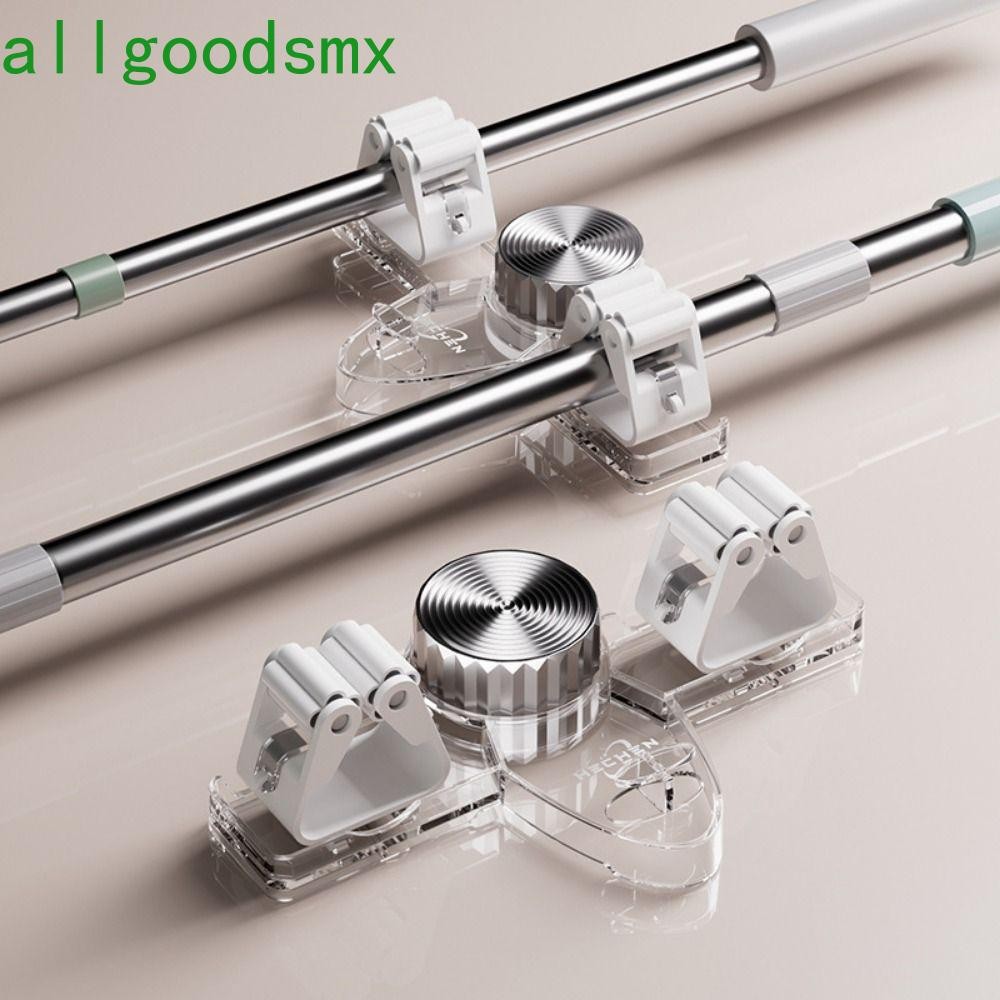 ALLGOODS Suction Cup Mop Clamp, Plastic Reusable Mop Clip Rack ...