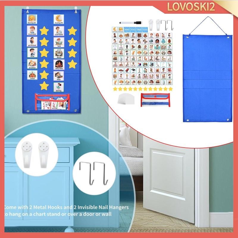 [Lovoski2] Visual Schedule for Kids Routine Chore Chart Behavioral ...