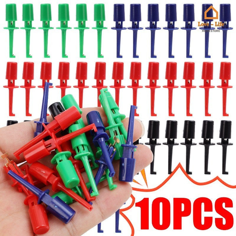 Mini Test Hook Clip - Portable Round Crocodile Test Clip for IC Grabber ...