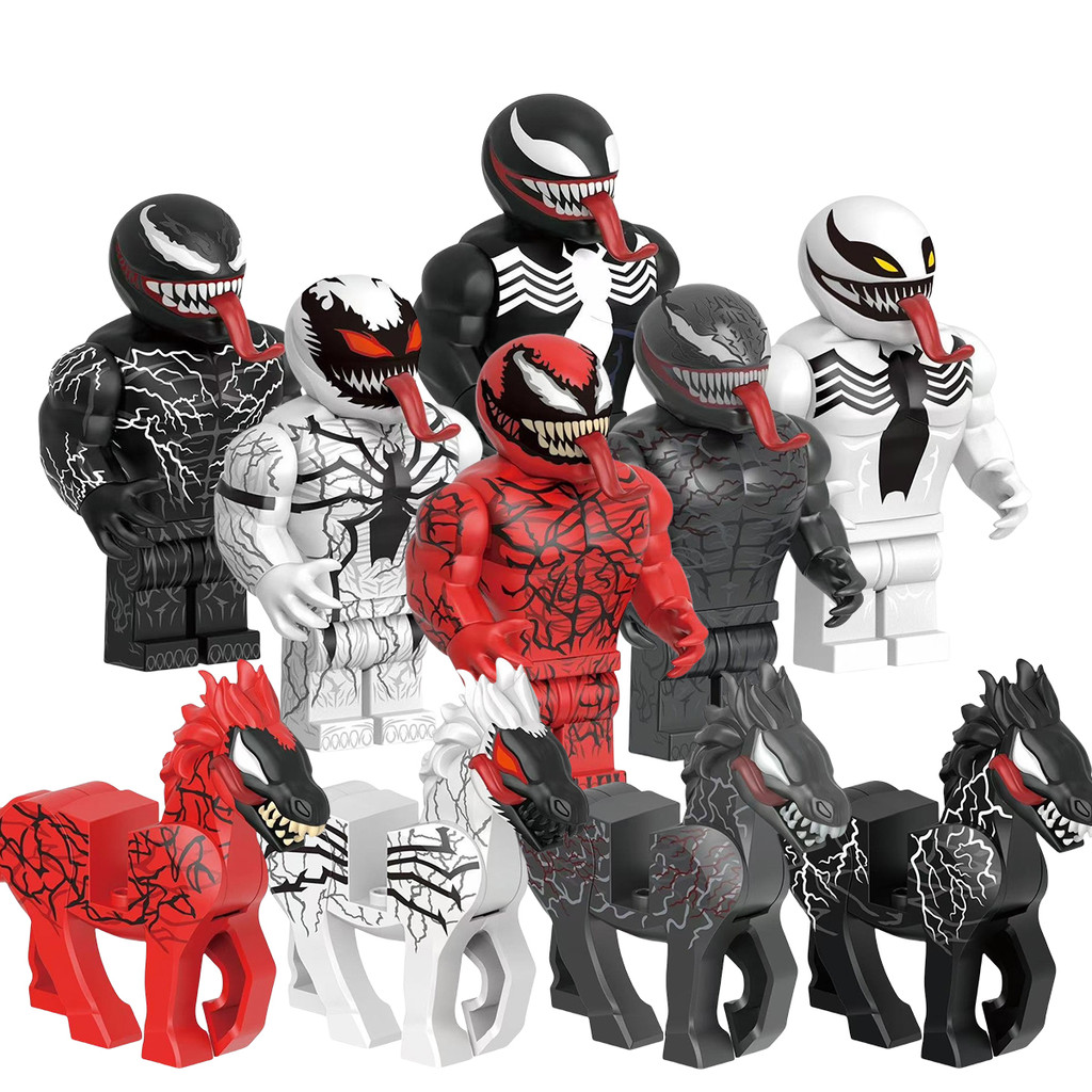 Superhero Action Figure Venom Anti-Venom Carnage Riot Venom Horse ...
