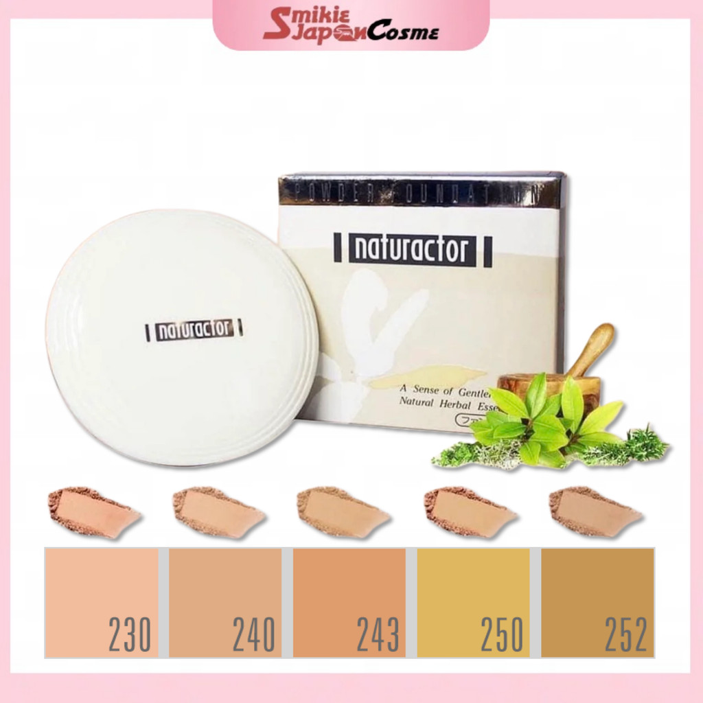 MEIKO Naturactor Powder Foundation 13g w/Puff Natural Thin & Smooth ...