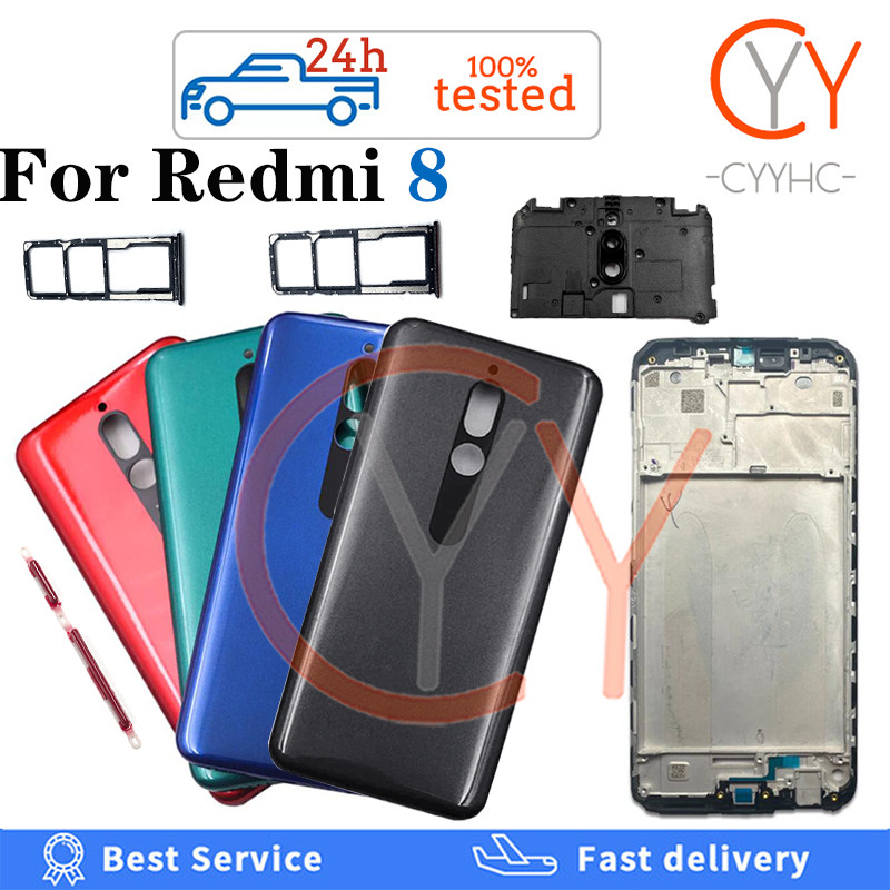 For Redmi 8 back cover Battery Housingr Volume Button on off power ...