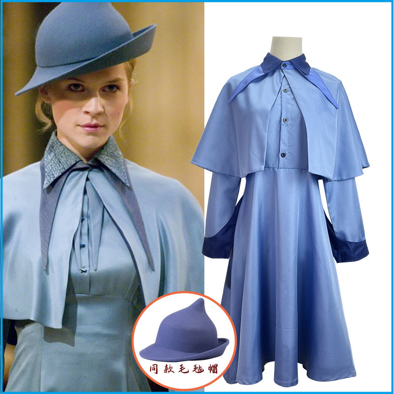 Harry Potter Cosplay Fleur Delacour Halloween Performance Costume ...