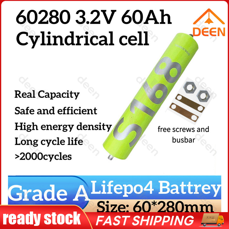 High Capacity S168 3.2v 60280 60Ah 70Ah Cylindrical Lifepo4 ...