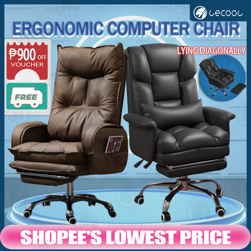 Reclining Chair Leather Computer Chair Executive Office Chair Boss ...