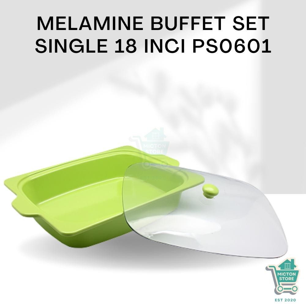 TOPTON Premium Melamine Buffet Set Single 18 Inch PS0601 Transparent ...