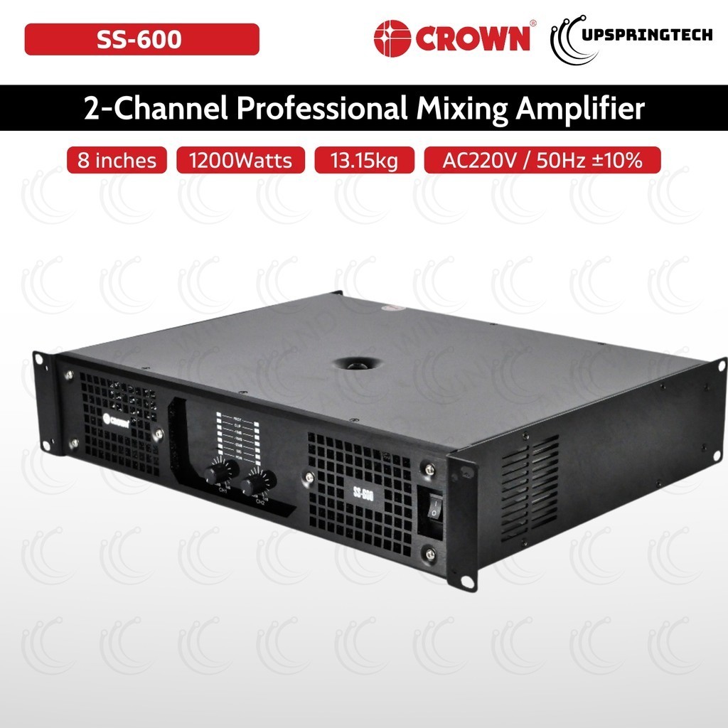 Crown Mixing Amplifier Supreme Series SS-600 | Shopee Philippines