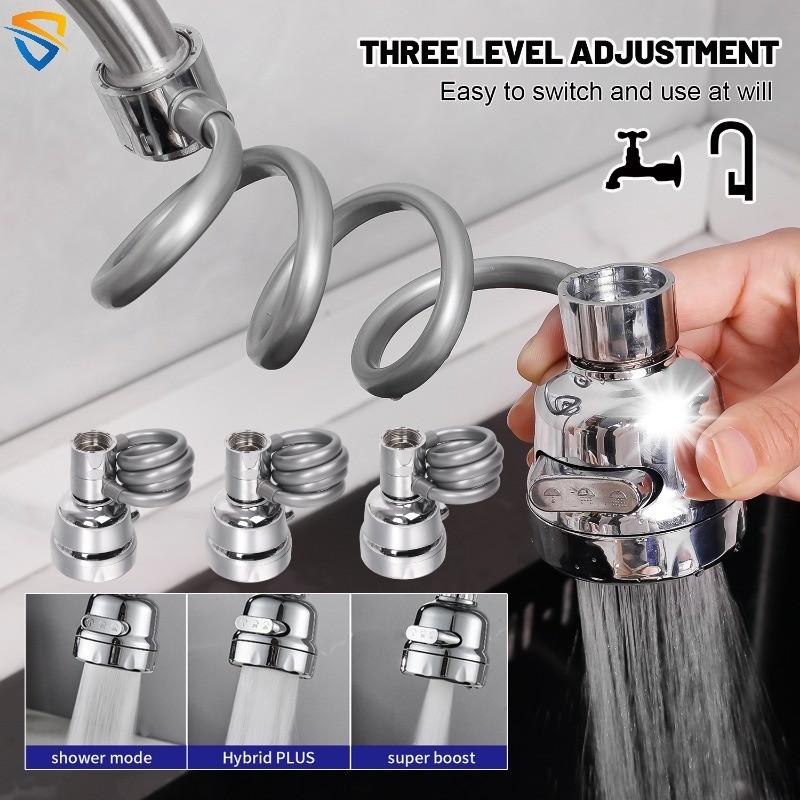 Flexible Adjustable Kitchen Faucet Extender High Pressure Water Tap ...