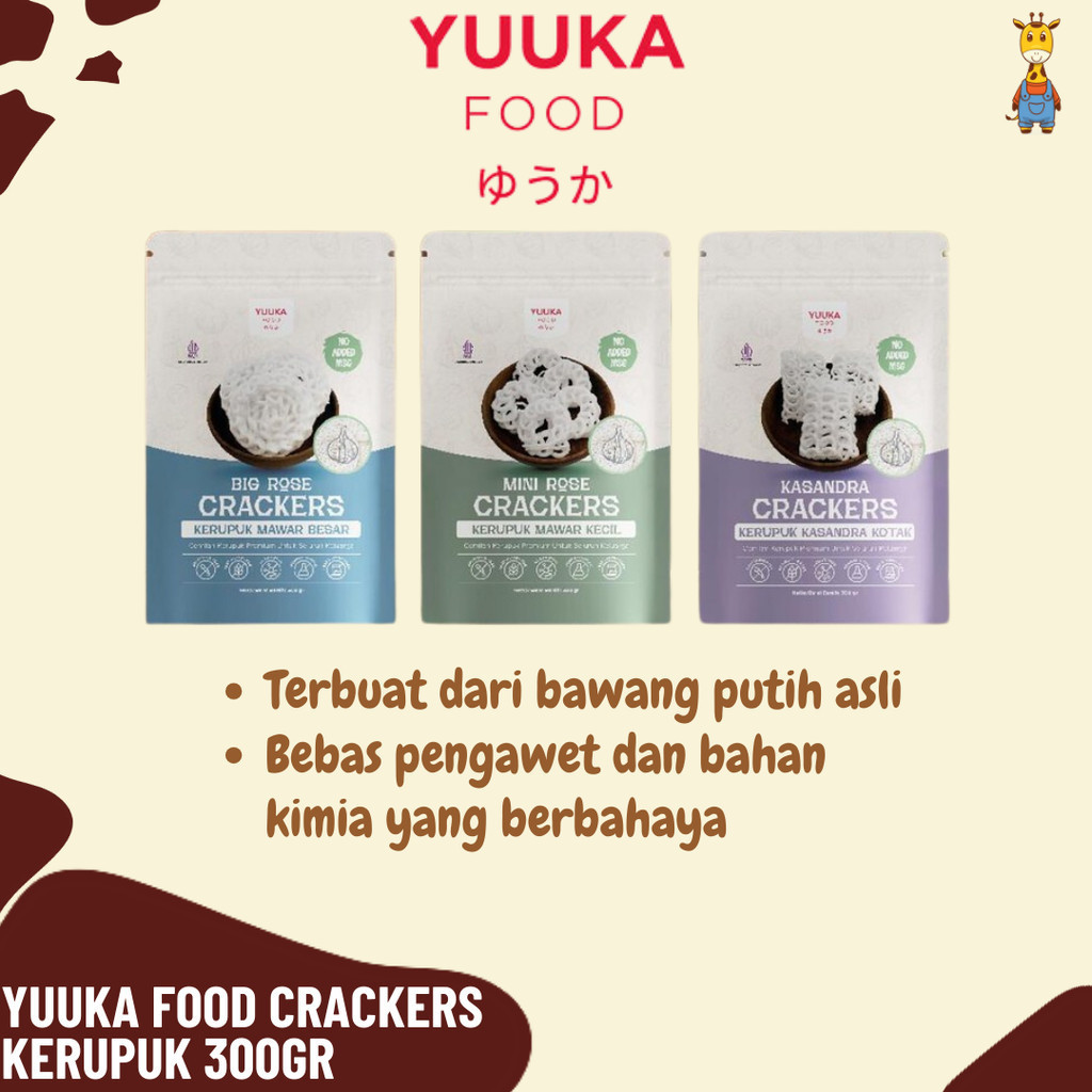 Yuuka Food Crackers Crackers 300gr - Snack Crackers No MSG | Shopee ...