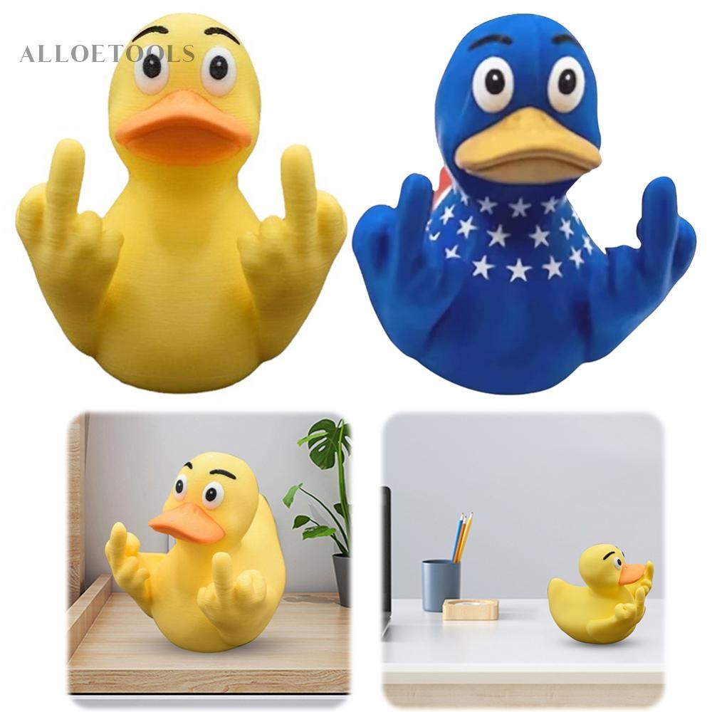 Funny Middle Finger Duck Resin Middle Finger Duck Figurines Desktop ...