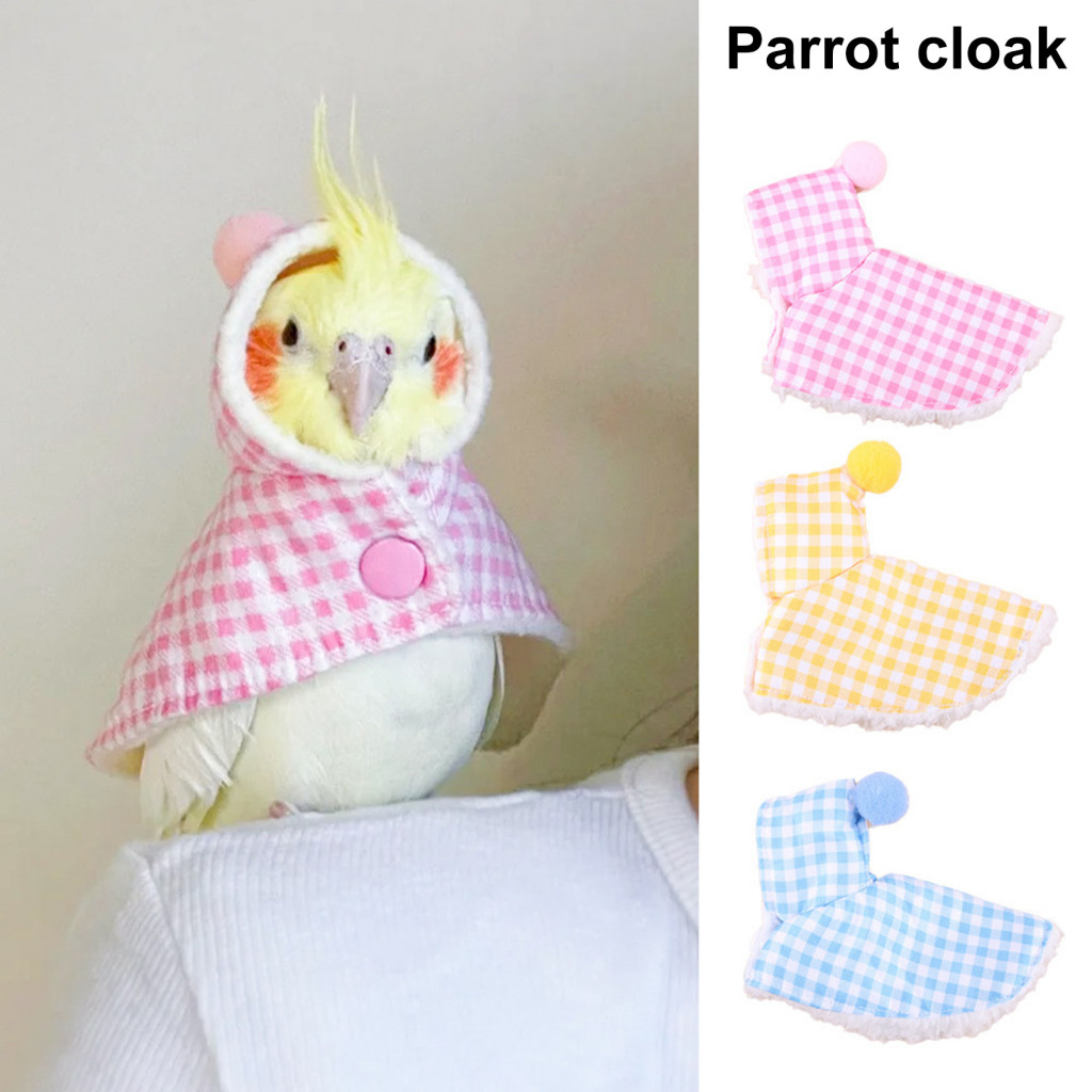 Parrot Cloak Bird Shawl Cozy Winter Parrot Costume for Budgies ...