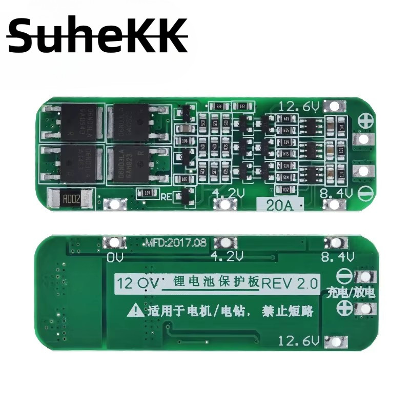 3S 20A Li-ion Lithium Battery 18650 Charger PCB BMS Protection Board For Drill Motor 12.6V Lipo ...