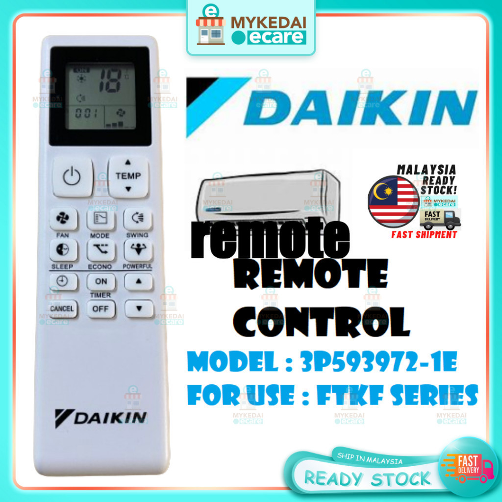 Daikin Aircond Remote Control Daikin FTKF-Series Inverter FTKF25AV1 ...