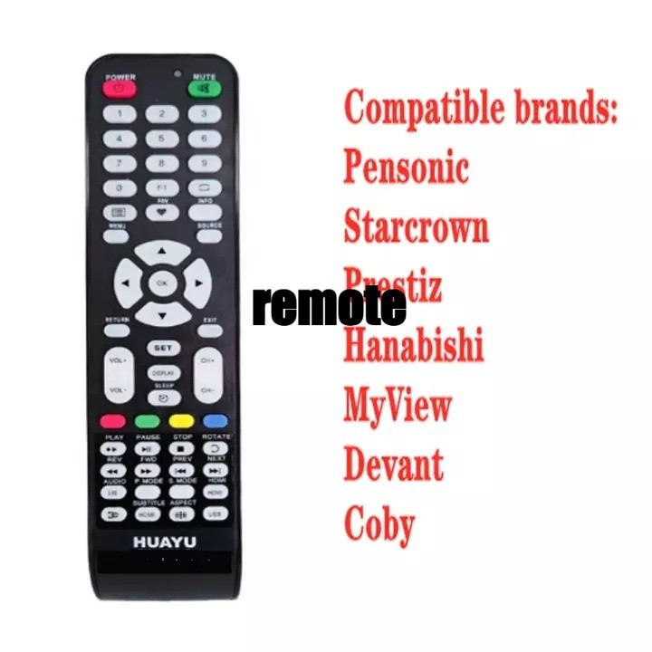 RM-L1210 series Universal LED TV Remote Tested brand: Pensonic Prestiz ...