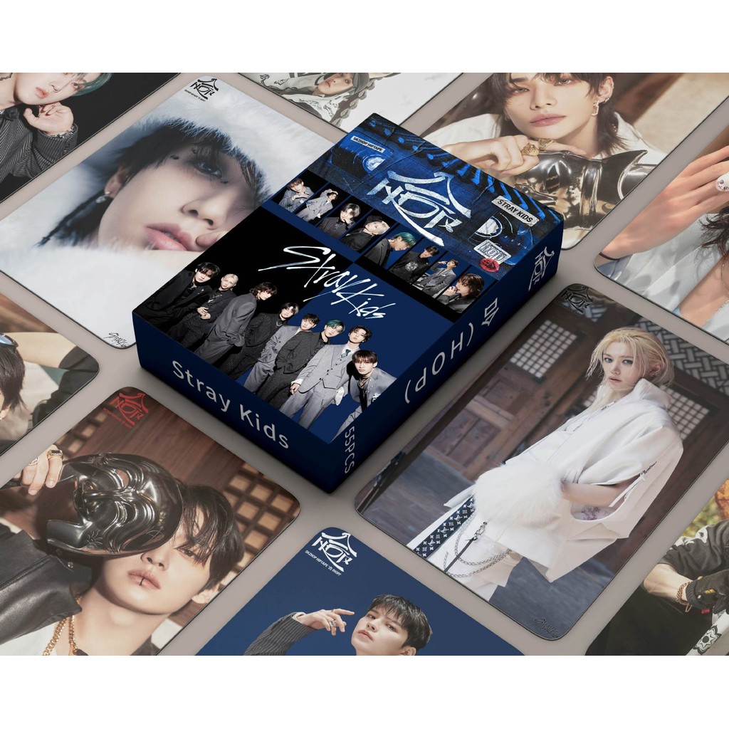 55pcs STRAY KIDS SKZ HOP Lomo cards HIP TAPE comeback UNVEIL TRACK ATE ...