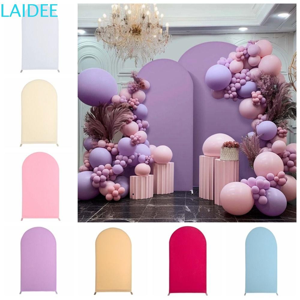 LAIDEE Double Sided Arch Backdrop Cover, Solid Color Doubleside Arch ...