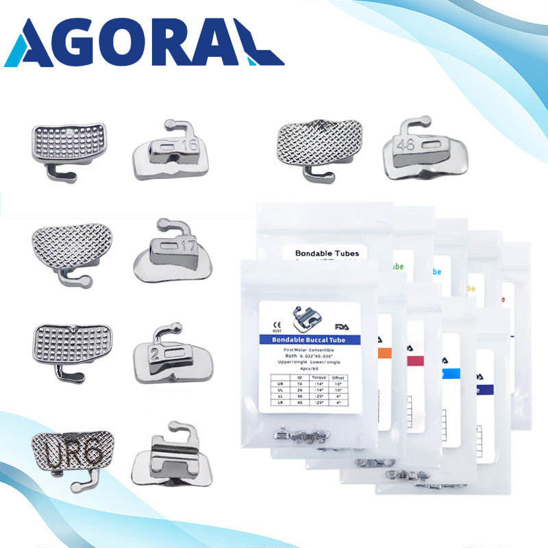 Agoral 10 Packs Dental Orthodontic Buccal Tube Monoblock Bondable 022 ...