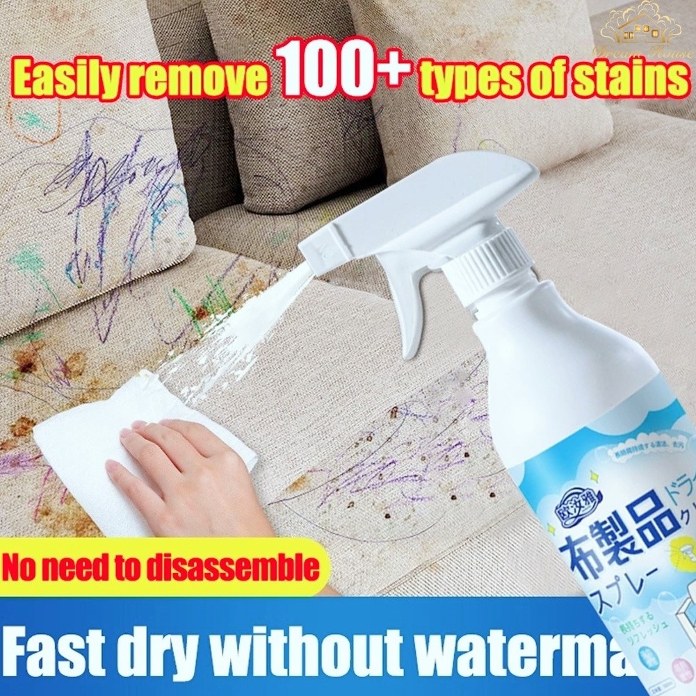 500ML Sofa Cleaner Foam Carpet Fabric Cleaner No Washing Sofa Spray Removing Stain Sofa Cleaner ...