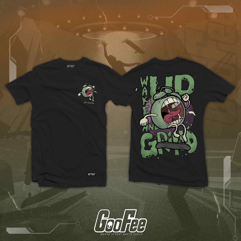 GooFee - Unisex T-Shirt - ETQT Worldwide - Wake Up and Grind | Shopee ...
