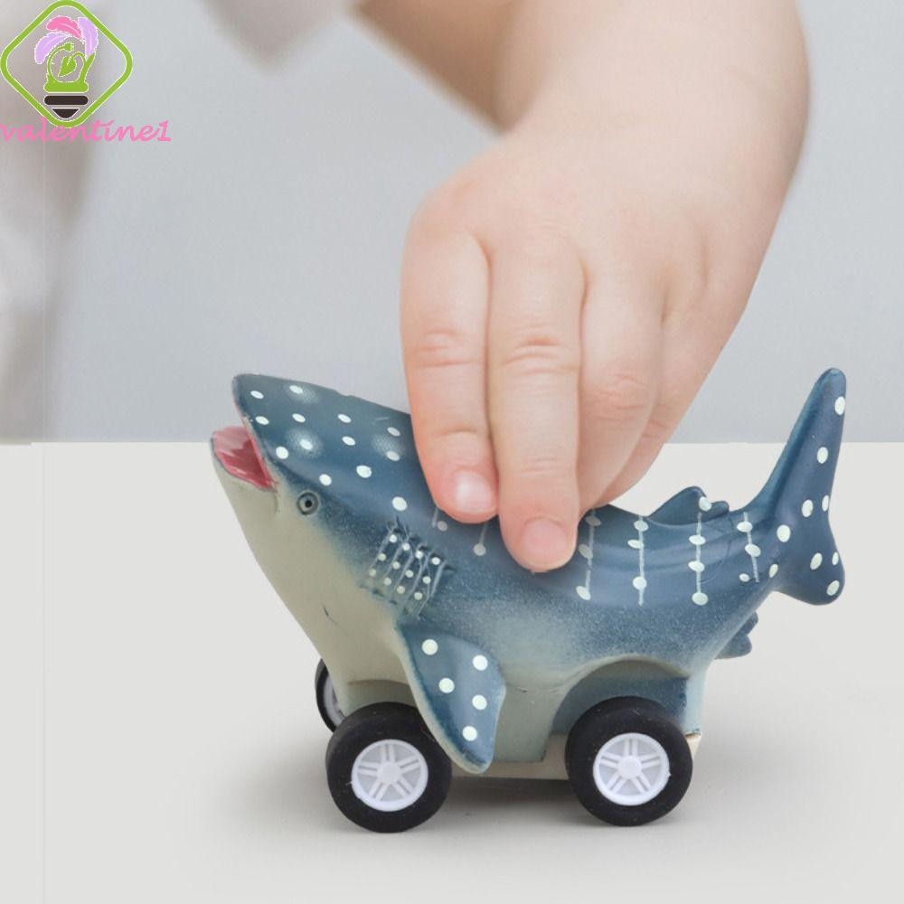 AVALENTINE Press and Go Car Toy, Great White Shark Whale Shark Dolphin ...