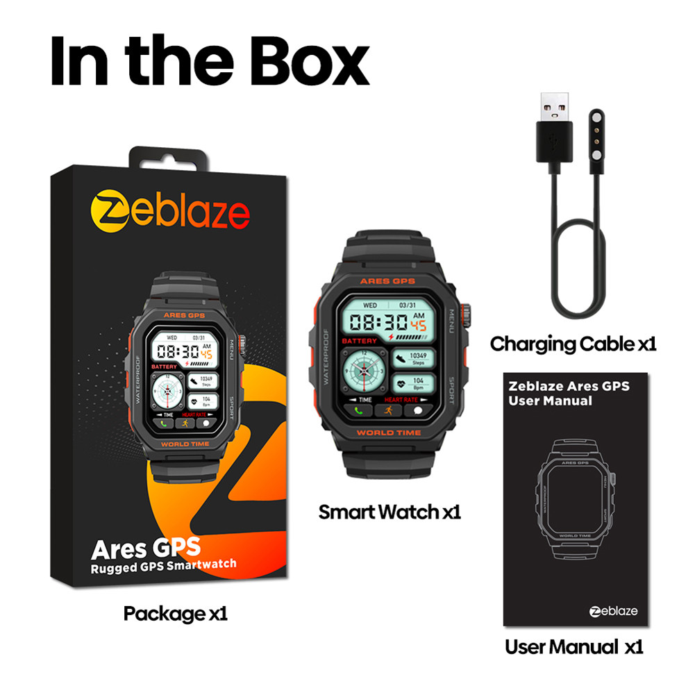 GPS Smart Watch Heart Rate Spo2 Monitor Bluetooth-Compatible Call ...
