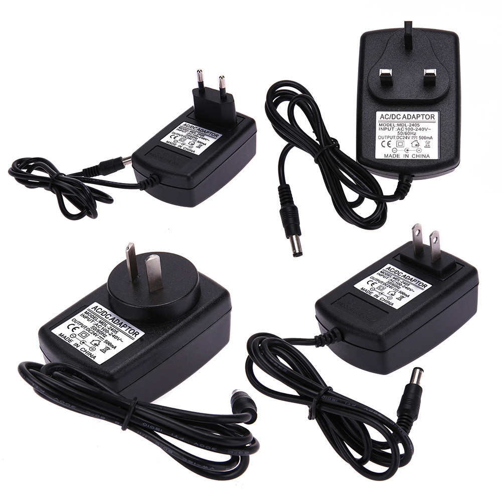 fr DC24V 0.5A Adapter AC 100V-240V to DC 24V Converter Power Supply ...