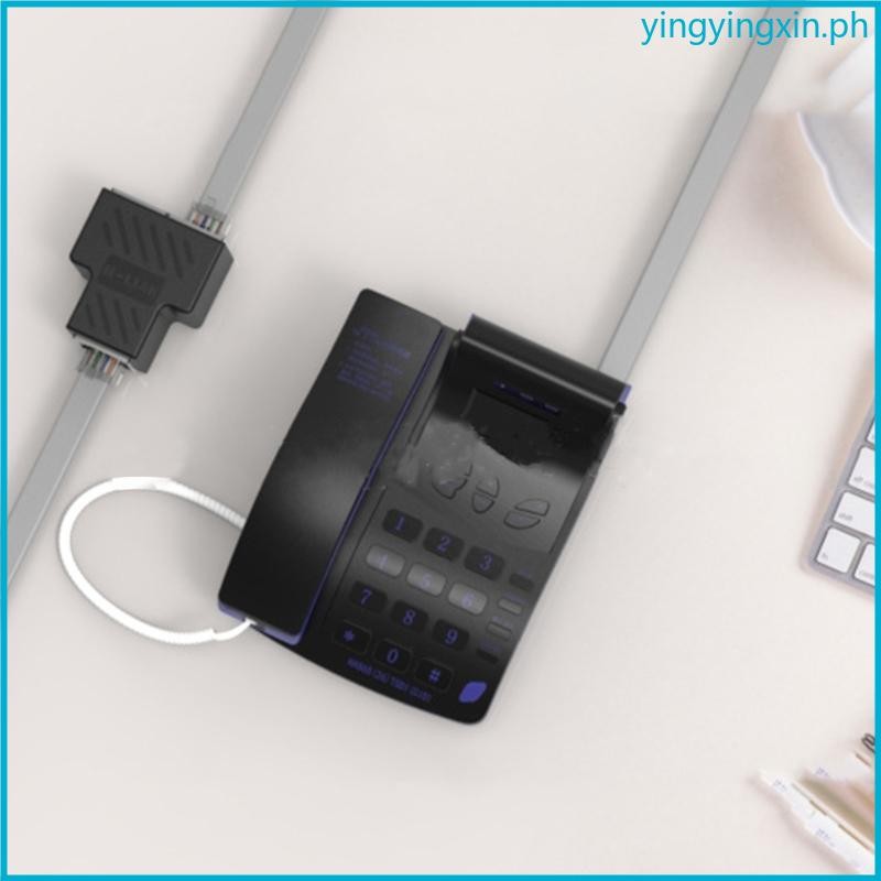 YIN Phone Splitter Phone Line Splitter for Landline Telephone RJ11 6P6C ...