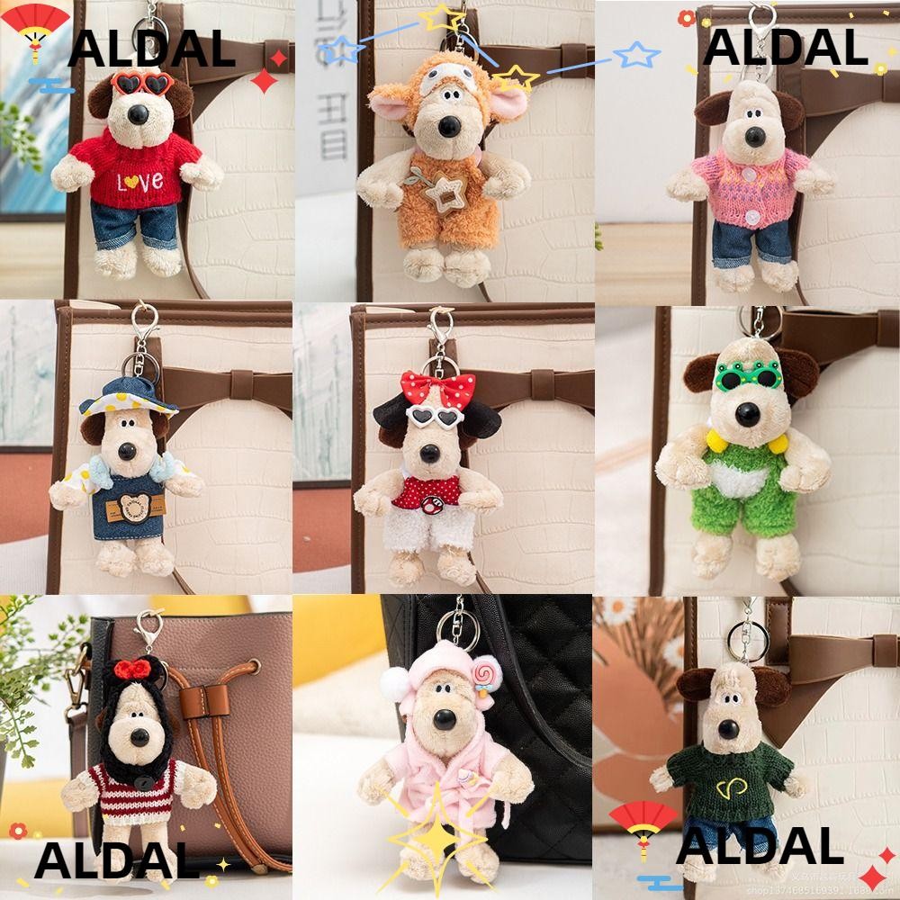 ALDAL Plush Keychain, Cartoon Dog Wallace Gromit Stuffed Doll Keychains ...