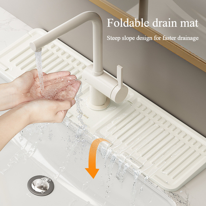 Faucet drain pad splash-proof silicone kitchen sink sink water ...