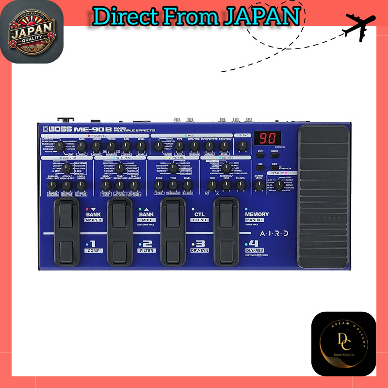 BOSS ME-90B Bass Multi-Effect | All-in-One Bass Processor | 10 Onboard ...