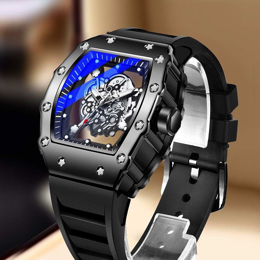 Double Sided Hollow Barrel Watch Richard Fully Automatic Mechanical ...