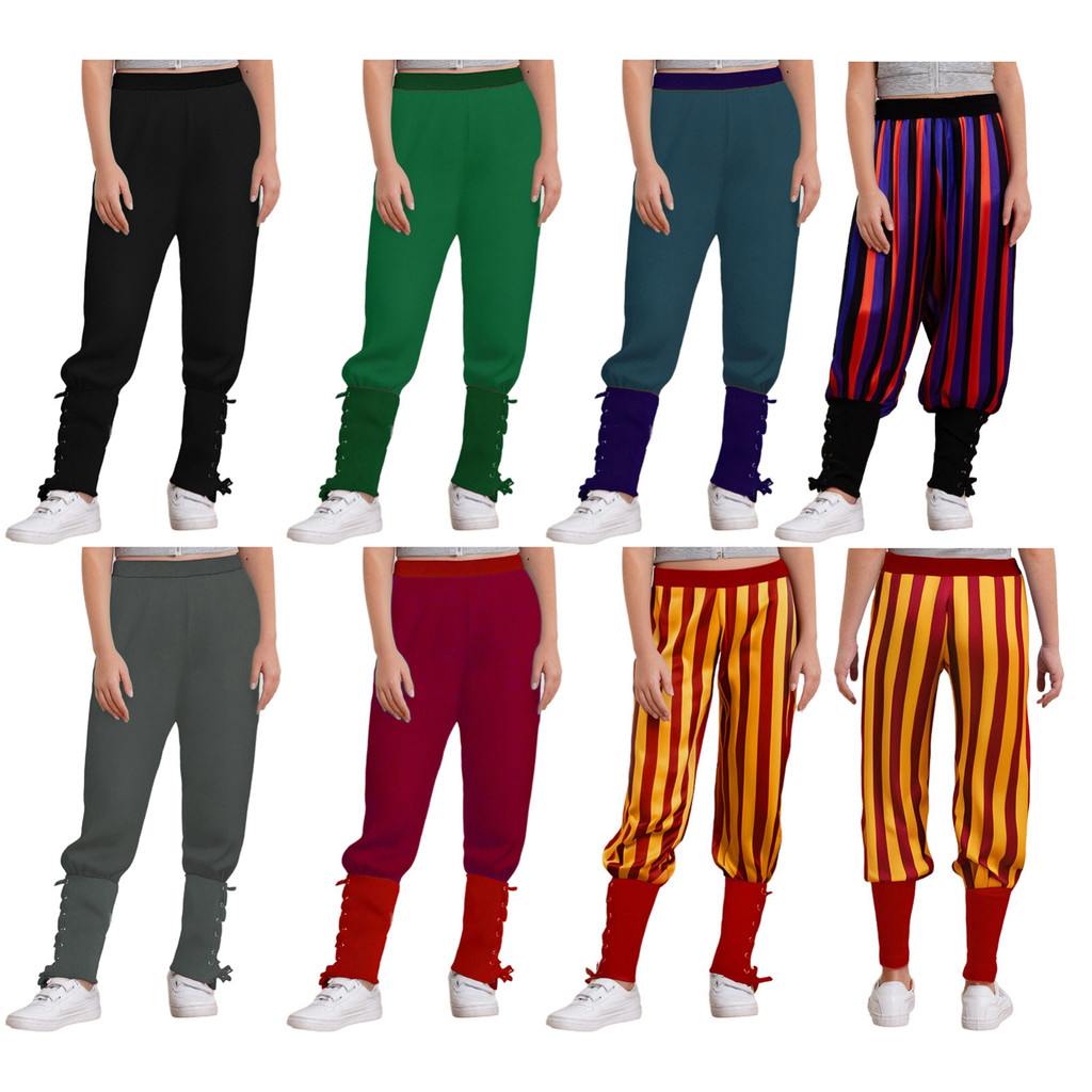 inlzdz Boys Medieval Renaissance Ankle Banded Pirate Pants Victoria ...