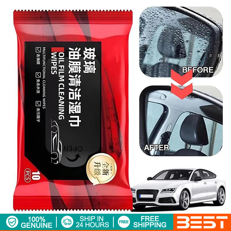 10PCS/Pack Car Glass Watermark Remover Car Glass Oil Film Cleaning ...