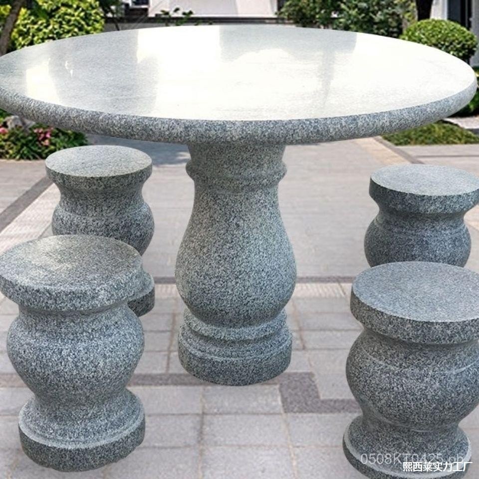 Table Stone Flower Garden Round Table Granite Stone Marble Table Square ...