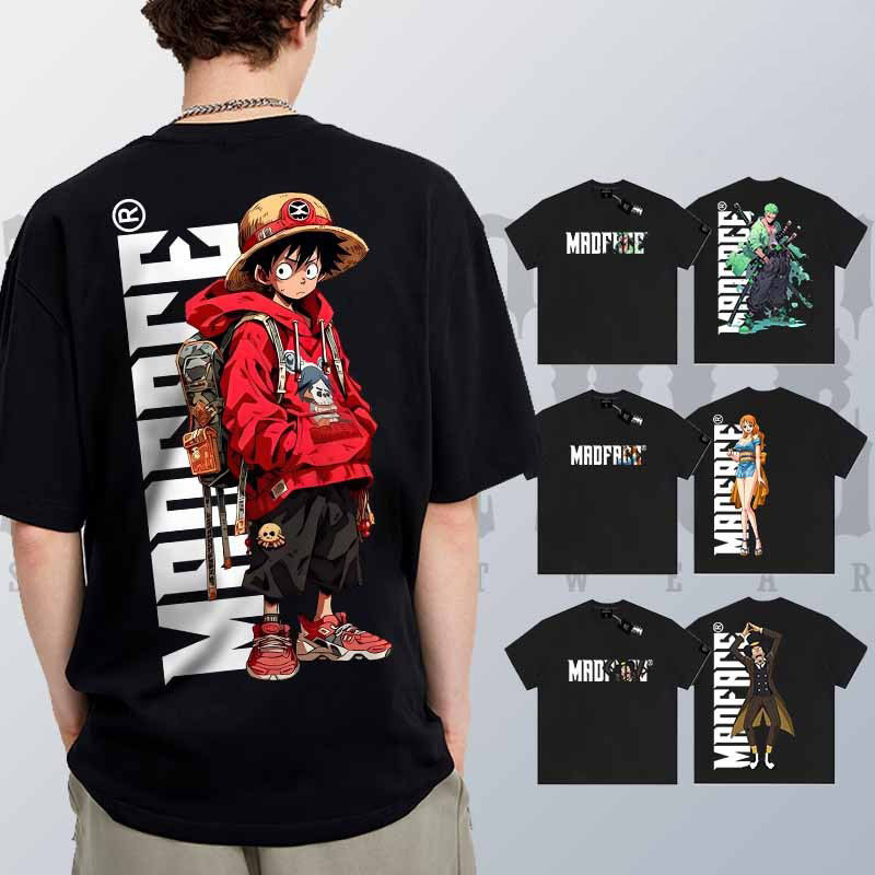 One Piece Monkey D Luffy Fashion Breathable Print Premium Pure Cotton T ...
