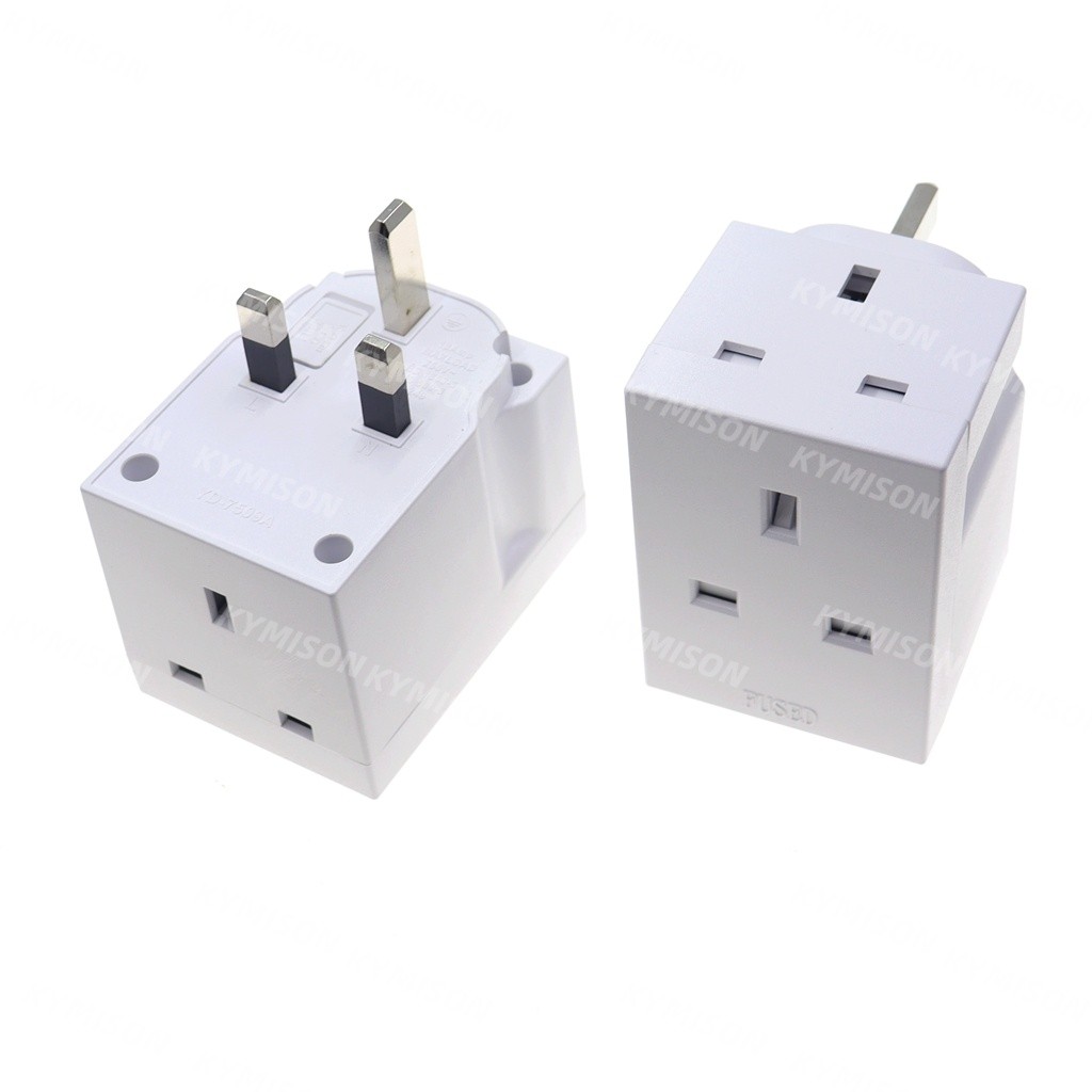 3 Way Triple Plug Adaptor Multi Plugs Extension Sockets Adapter UK 3 ...