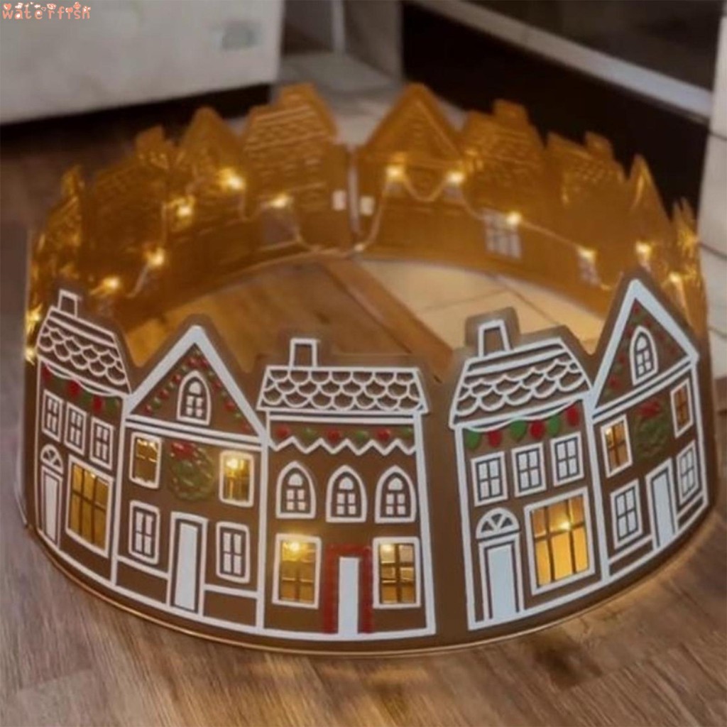 Gingerbread House Christmas Tree Collar Plastic Tree Collar Tree Base ...