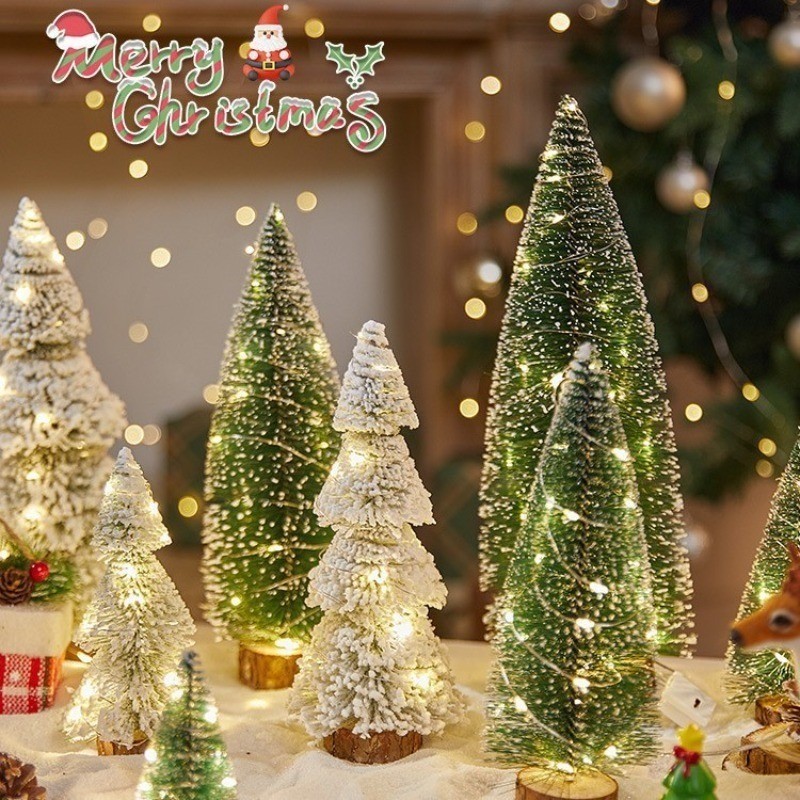 Mini Christmas Tree with Lights Artificial Small Christmas Tree ...