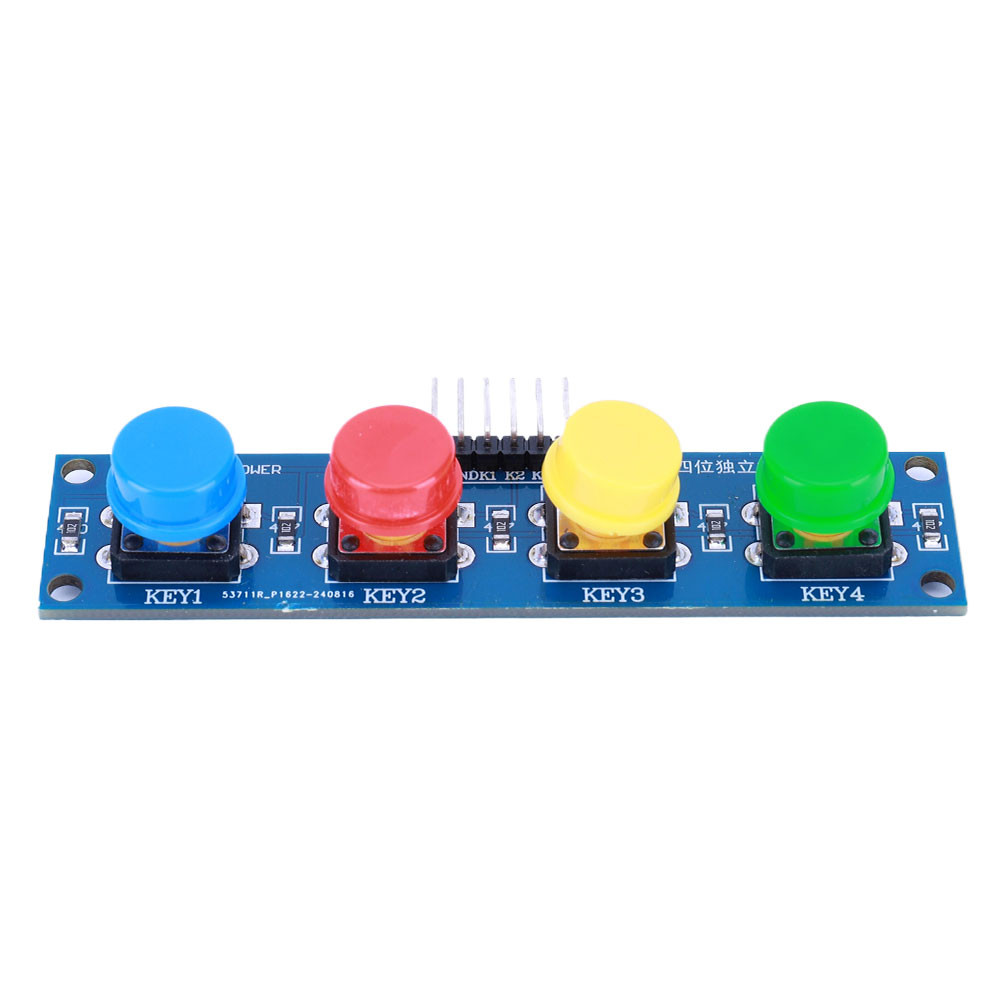 4 Buttons Keyboard Module With Hat And Led Indicator Keypad Module For Arduino Arm Shopee