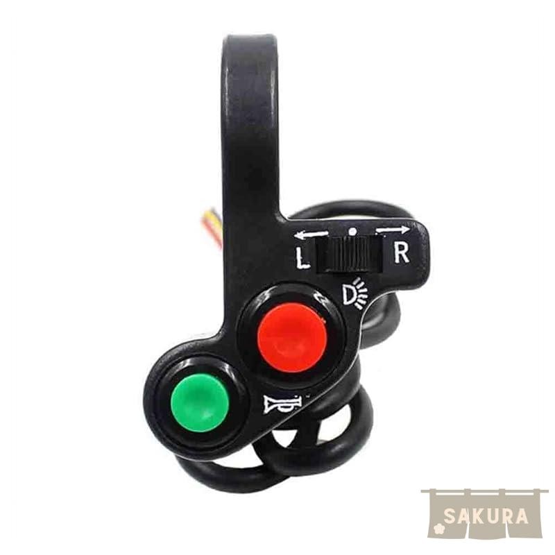 Motorcycle Push Switch Handlebar Motorcycle Handle Switch Hazard Switch ...