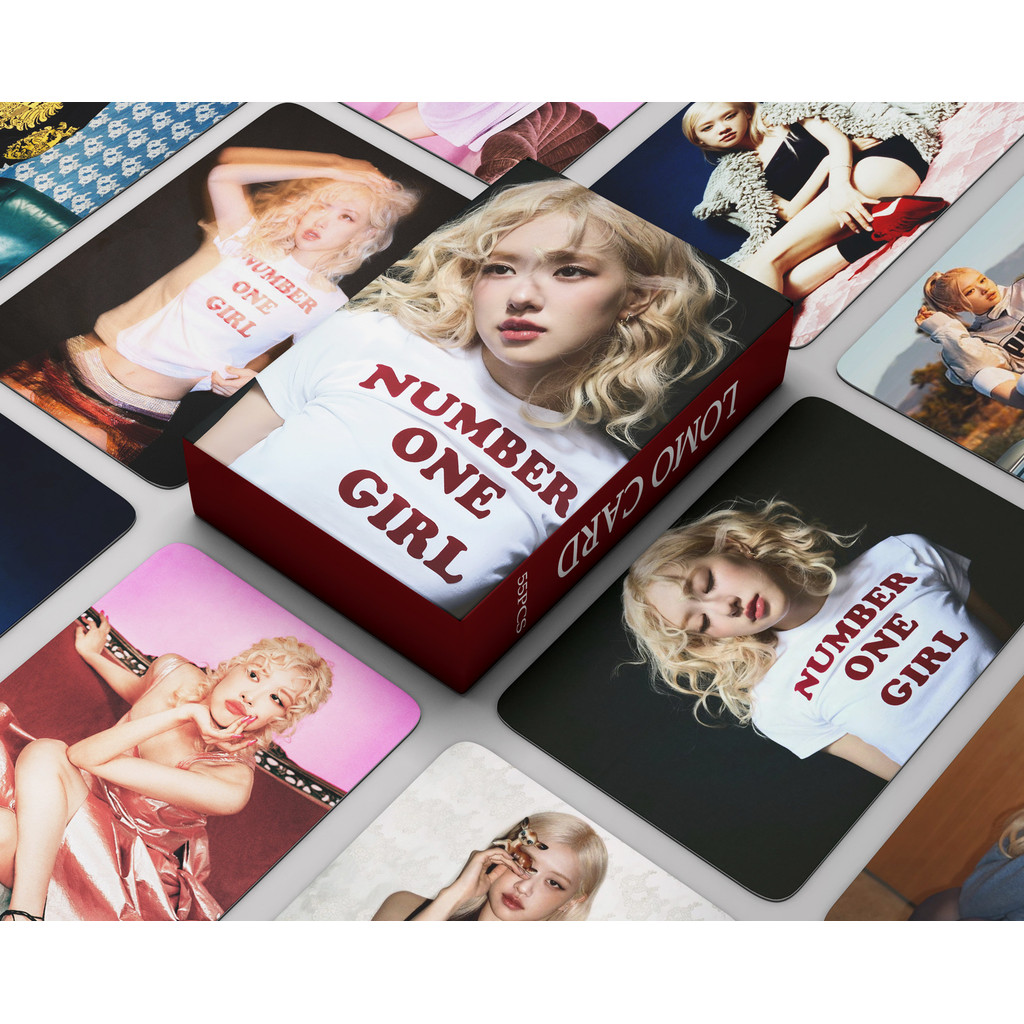 KPOP 55pcs/box BLACKPINK ROSE Photocards Number One Girl KPOP LOMO Card ...