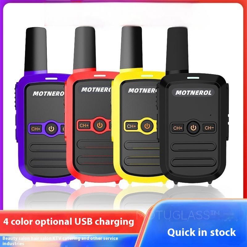 Mini Wireless Walkie Talkie Compact Two Way Radio High Power Long Range ...